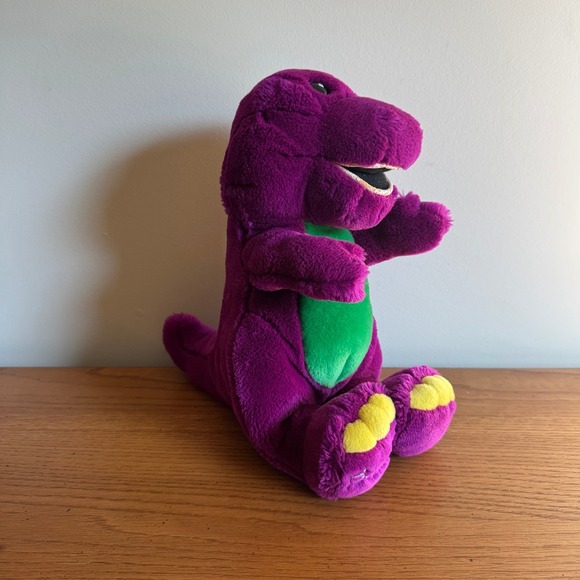 Barney | Toys | Vintage 992 Barney The Dinosaur Plush Toy Purple Green ...